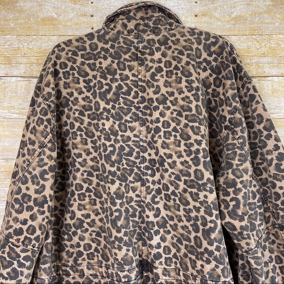Free People | Jackets & Coats | Free People Seize The Day Leopard Print ...